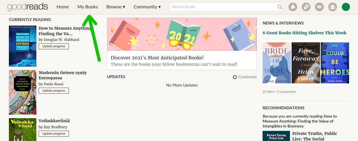 How to export your GoodReads data as CSV – Aaro Salosensaari – Homepage